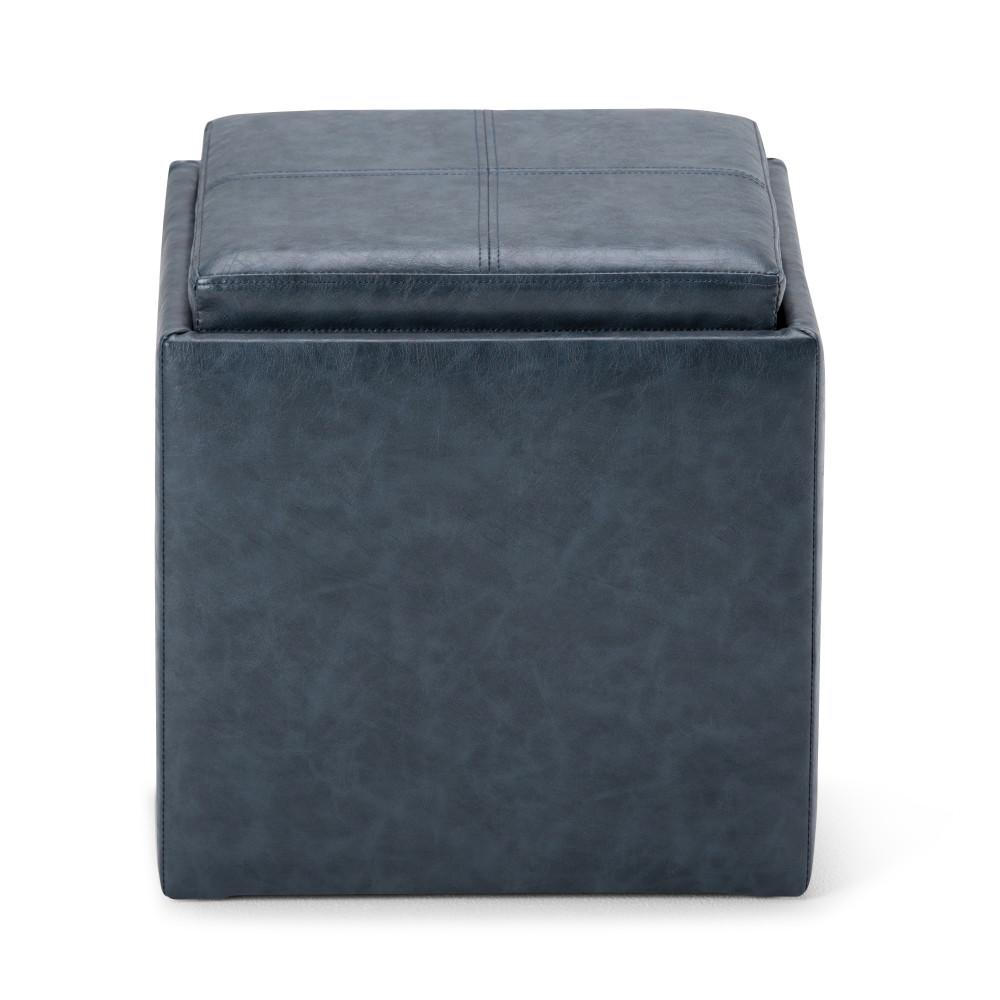 Rockwood Cube Storage Ottoman with Tray | Storage Ottomans – Simpli Home