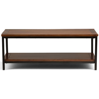 Industrial Square Coffee Table | Skyler Coffee Table – Simpli Home