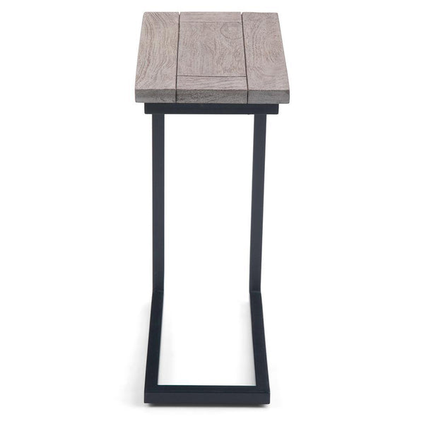 Skyler Solid Wood C Side Table With Metal Legs | Simpli Home