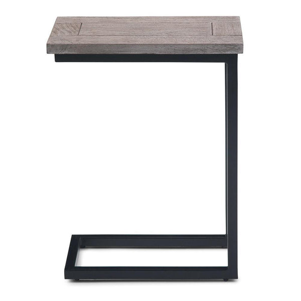 Skyler Solid Wood C Side Table With Metal Legs | Simpli Home