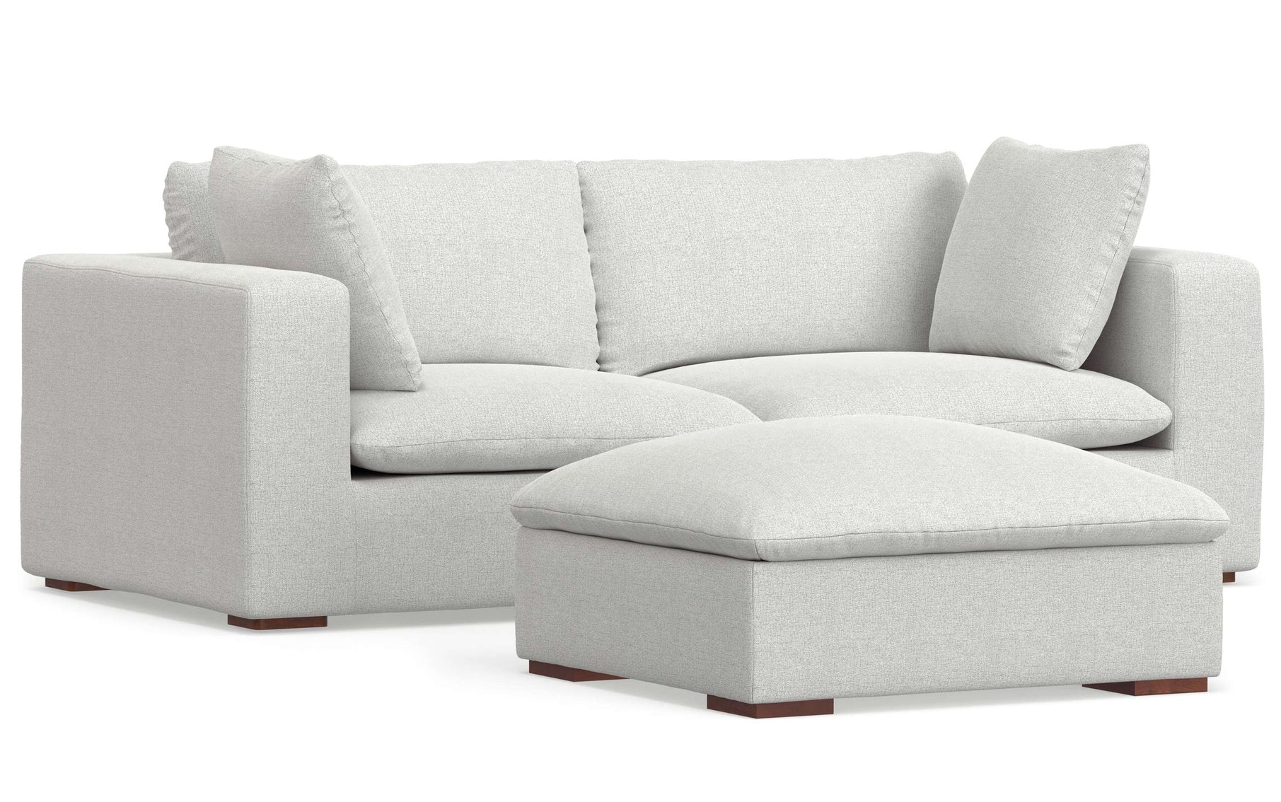 Jasmine 2 Seater Sofa and Ottoman – Simpli Home