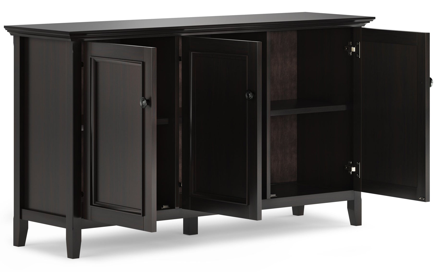 Amherst Wide 3 Door Storage Cabinet – Simpli Home