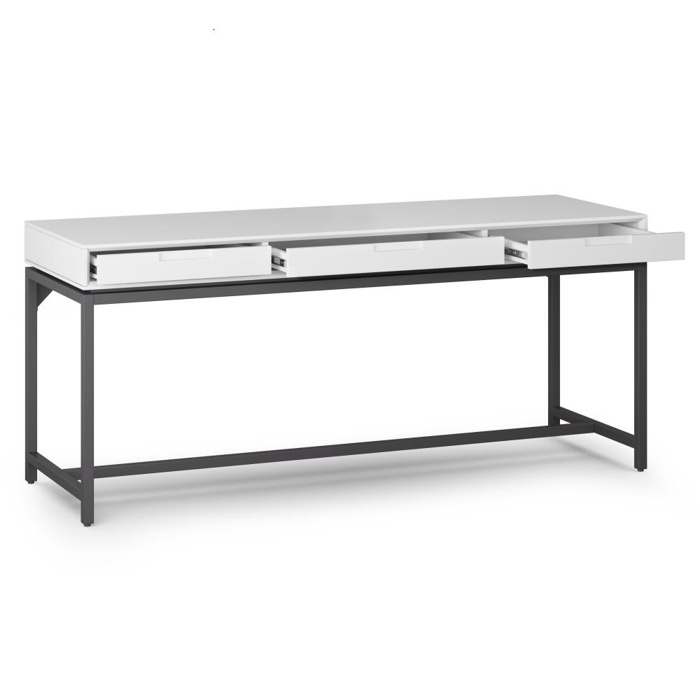 Banting Mid Century Wide Desk | Wood Computer Desks | Simpli Home