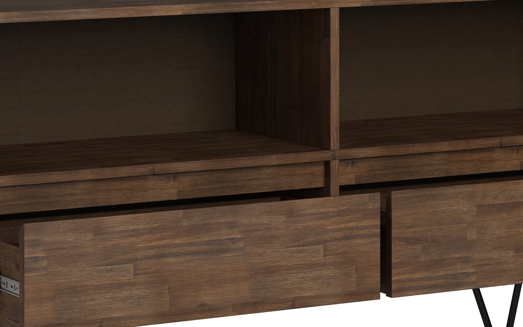 Chase Low Bookcase | Solid Wood Bookcases | Simpli Home