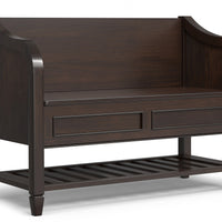 Connaught 72 x 18 x 24 inch Wide TV Stand in Dark Chestnut Brown for ...