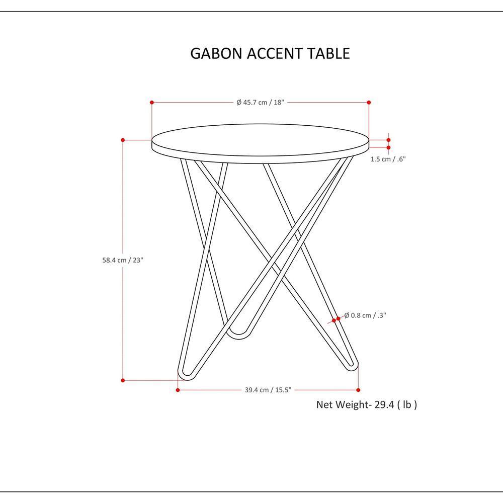Gabon Metal Table – Simpli Home
