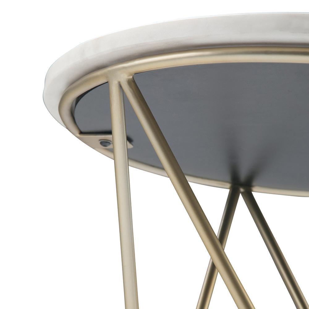 Gabon Metal Table – Simpli Home