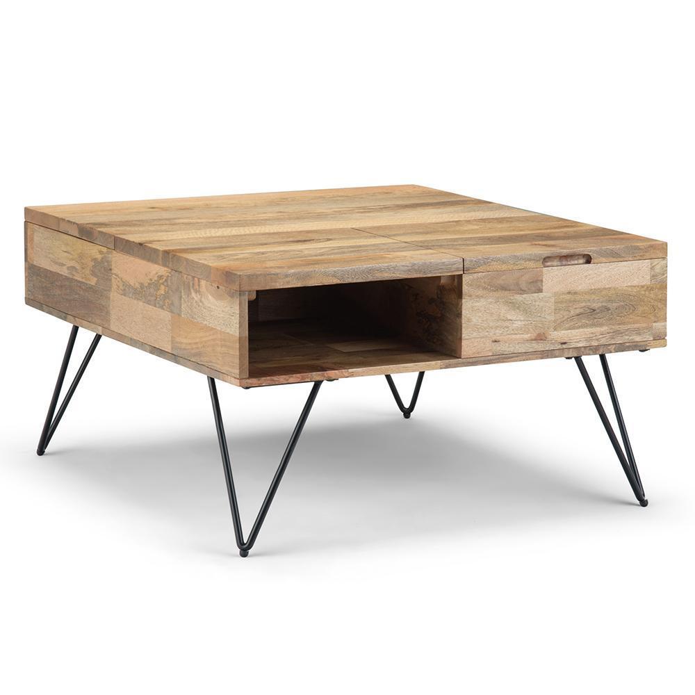 Hunter Lift Top Square Coffee Table | Living Room Tables – Simpli Home