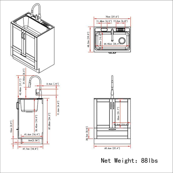 Reed 28 inch Laundry Cabinet – Simpli Home