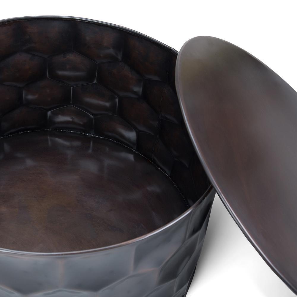 Whitney Metal Storage Coffee Table – Simpli Home