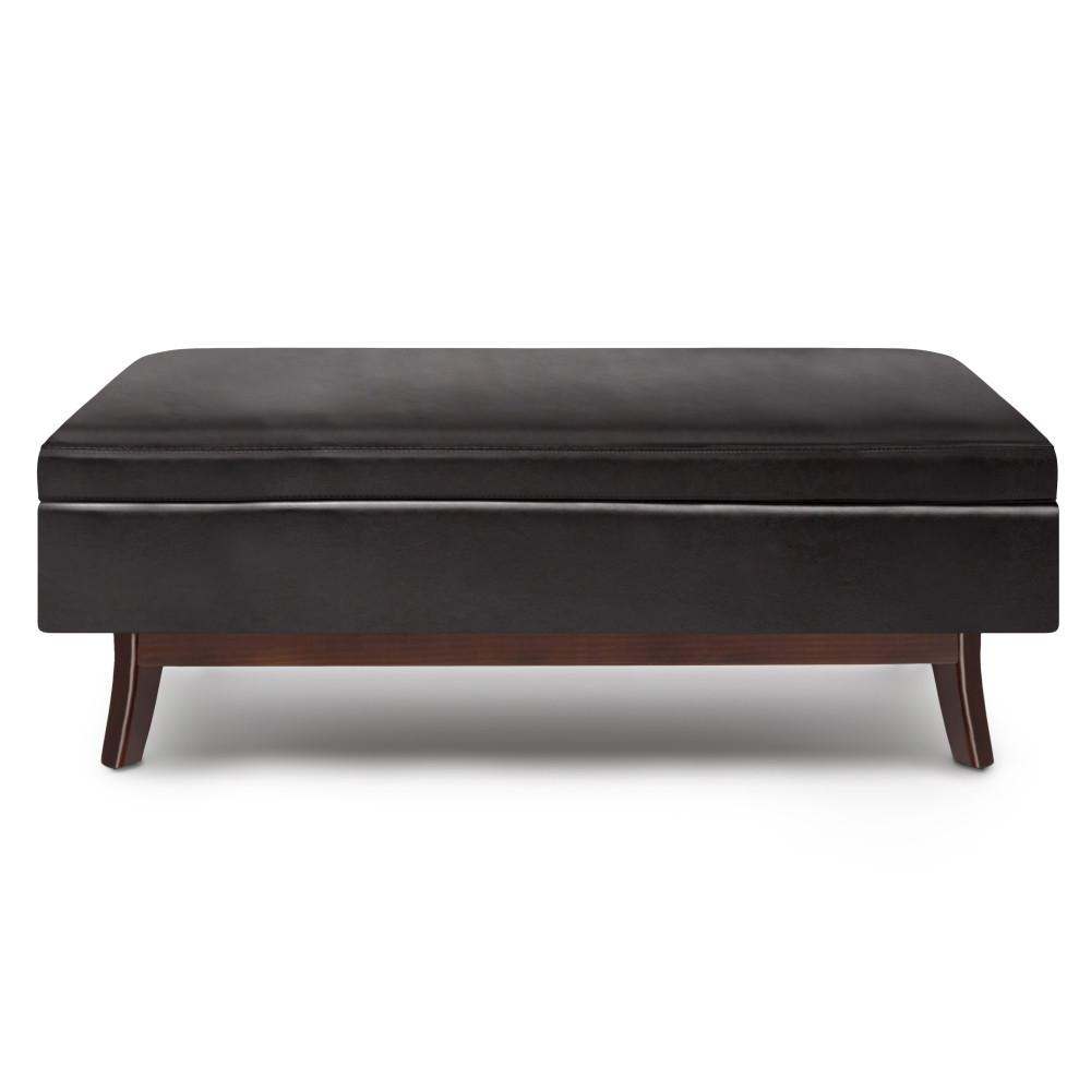 Owen Rectangular Storage Ottoman | Storage Ottomans | Simpli Home