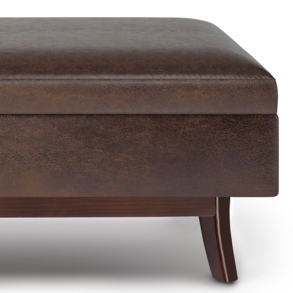 Owen Rectangular Storage Ottoman | Storage Ottomans | Simpli Home