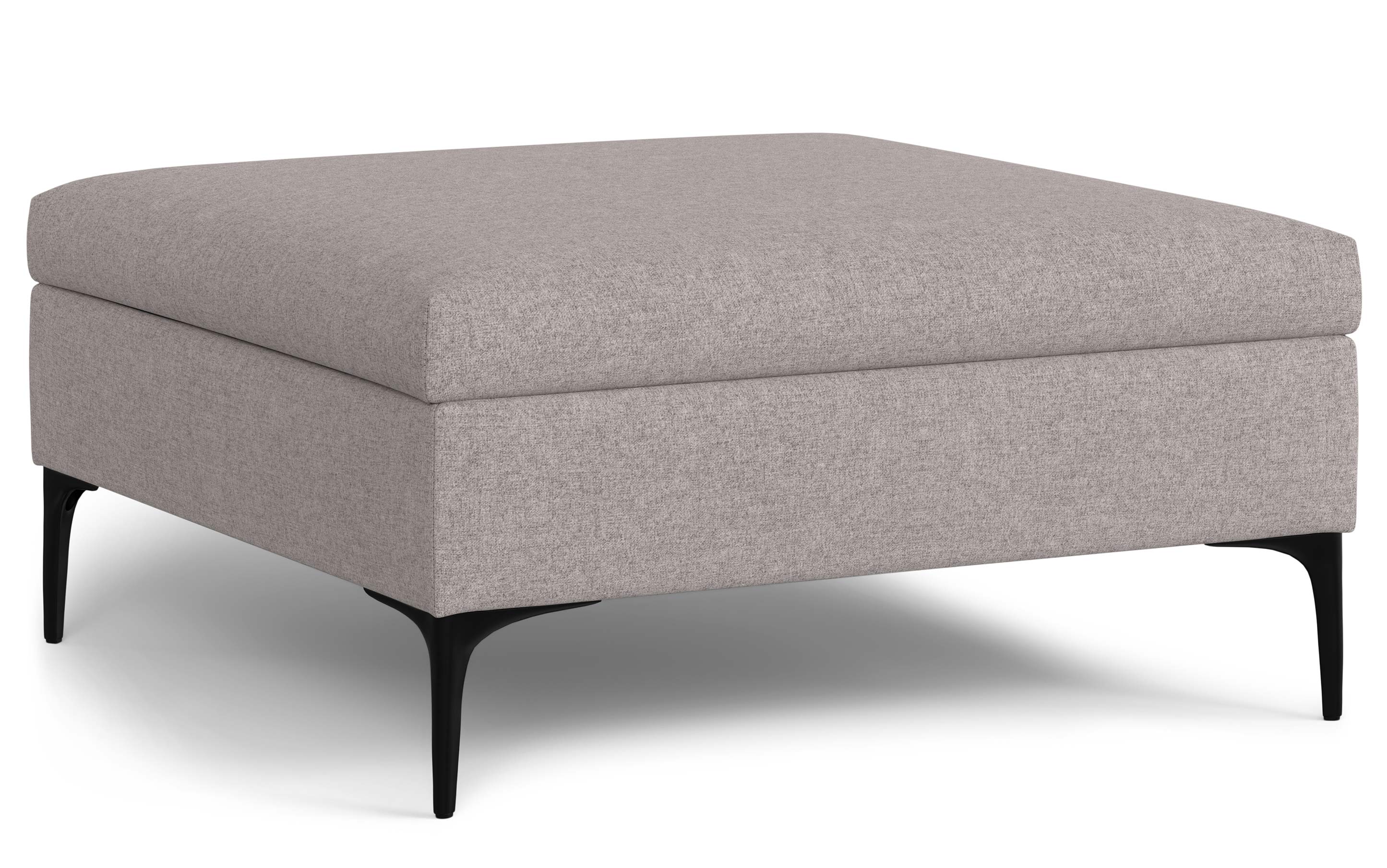 Rebecca Coffee Table Storage Ottoman with Lift Up Lid in Linen – Simpli ...