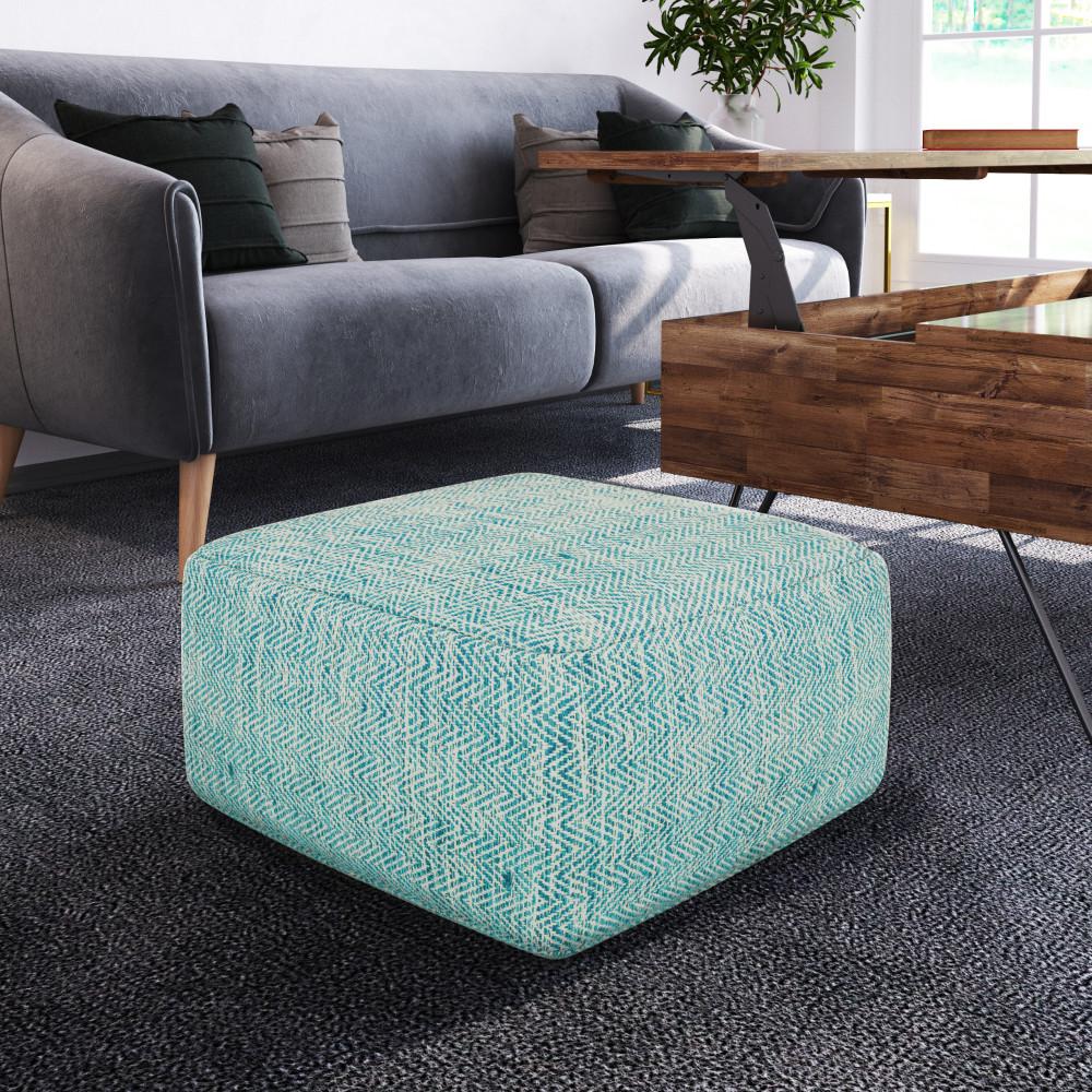 Nate Square Pouf | Pouf Ottomans | Simpli Home