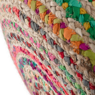 Round Jute Pouf | Margo Round Pouf – Simpli Home