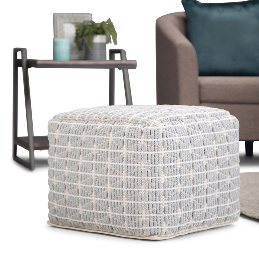 Noreen Square Pouf | Pouf Ottomans | Simpli Home