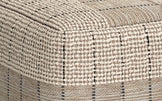 Jute Square Pouf | Elmer Square Woven Pouf – Simpli Home