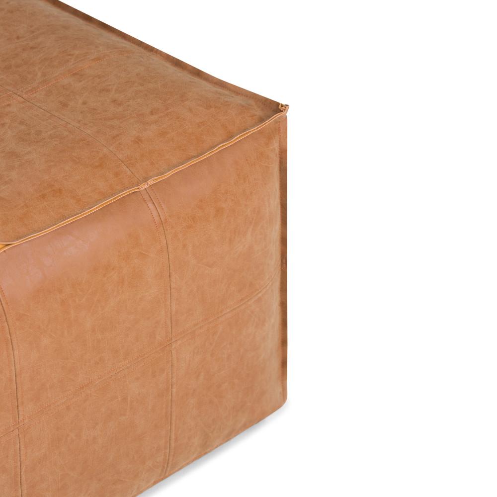 Brody Large Square Coffee Table Pouf | Pouf Ottomans | Simpli Home