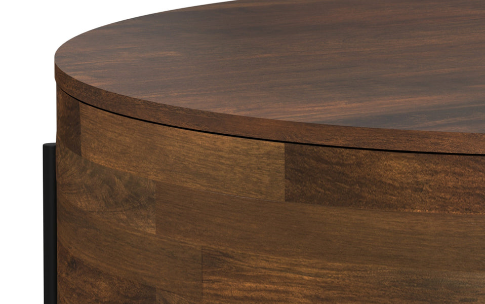 Rayburn Drum Coffee Table in Mango – Simpli Home