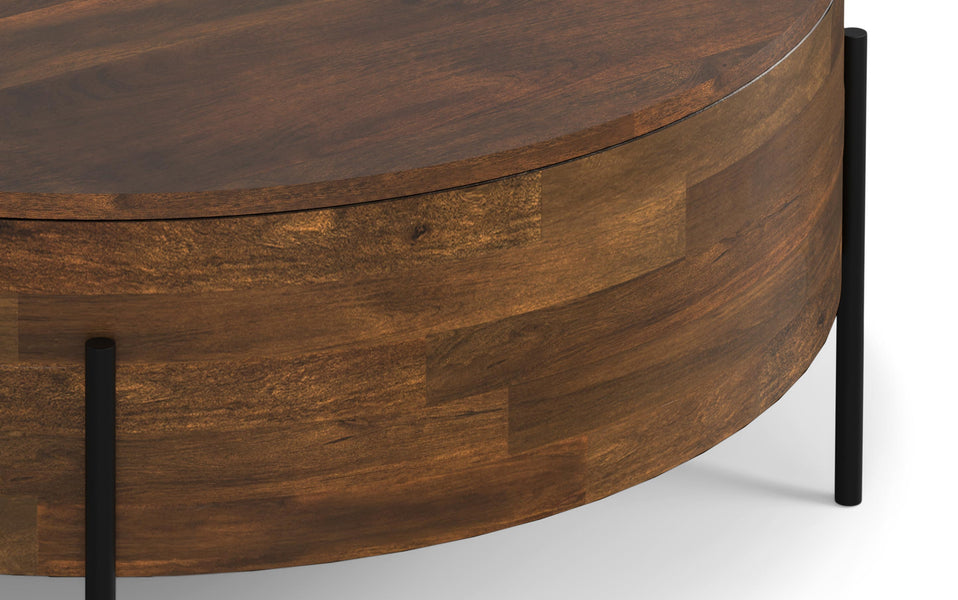 Rayburn Drum Coffee Table in Mango – Simpli Home