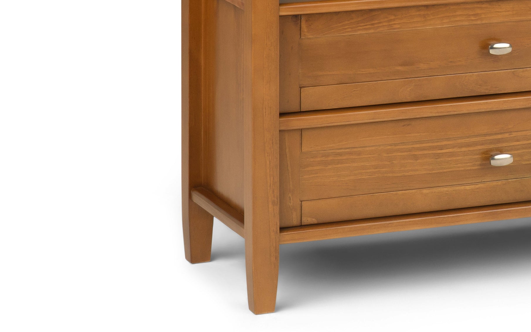 Warm Shaker Solid Wood Wide Console Sofa Table in Honey Brown ...