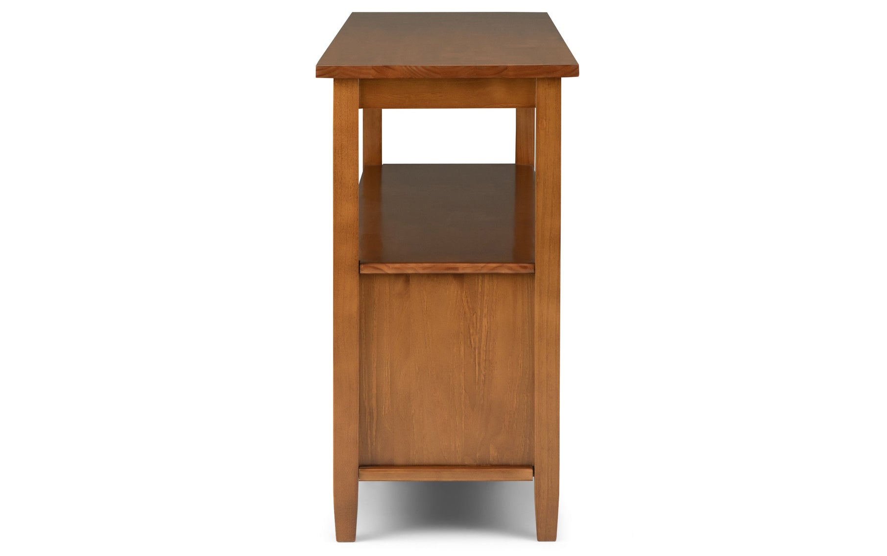 Warm Shaker Solid Wood Wide Console Sofa Table in Honey Brown ...