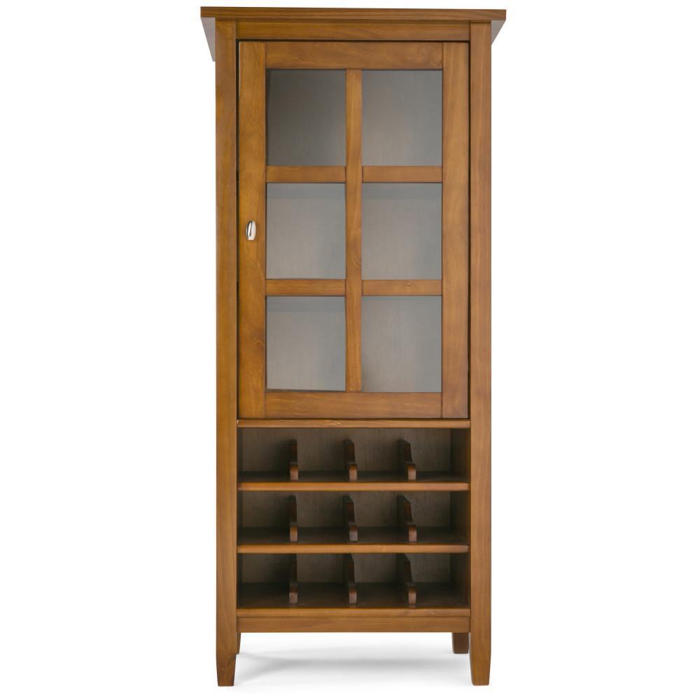Warm Shaker High Storage Wine Rack | Wood Wine Racks | Simpli Home
