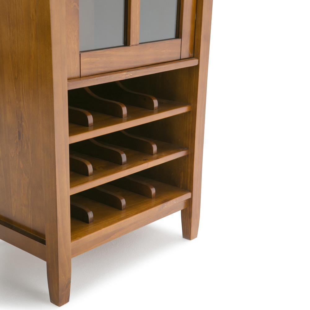 Warm Shaker High Storage Wine Rack | Wood Wine Racks | Simpli Home