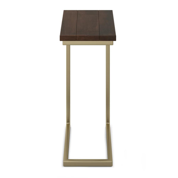 Skyler Solid Wood C Side Table With Metal Legs | Simpli Home