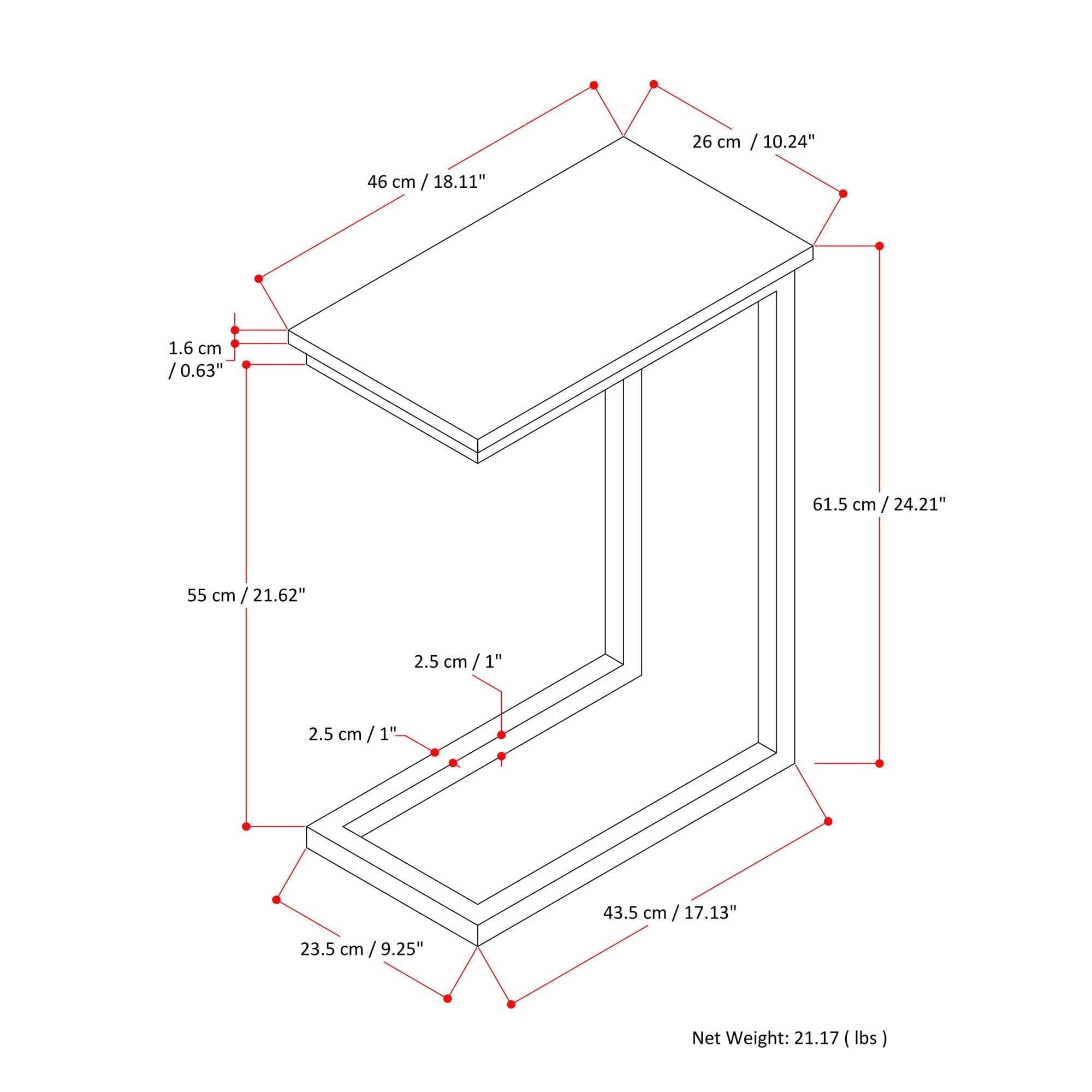Skyler C Side Table with Marble Top – Simpli Home