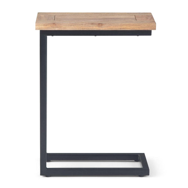 Skyler Solid Wood C Side Table With Metal Legs | Simpli Home