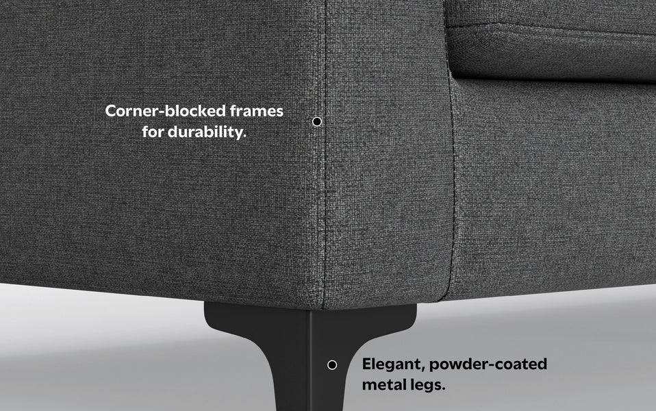 Ava 90 inch Mid Century Sofa – Simpli Home