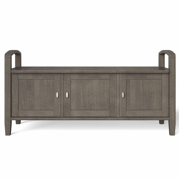 Warm Shaker Entryway Storage Bench | Mudroom Bench | Simpli Home