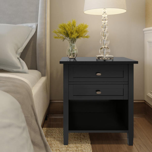 Warm Shaker Bedside Table | Bedside Tables | Simpli Home