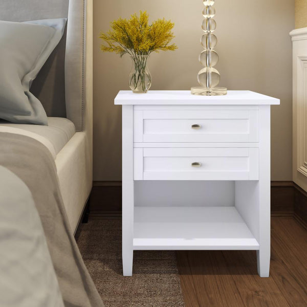 Warm Shaker Bedside Table | Bedside Tables | Simpli Home