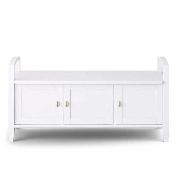 Warm Shaker Entryway Storage Bench | Mudroom Bench | Simpli Home