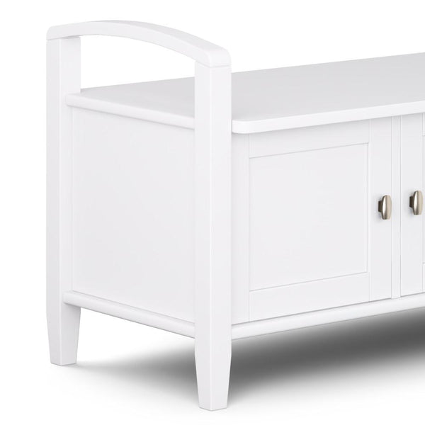 Warm Shaker Entryway Storage Bench | Mudroom Bench | Simpli Home