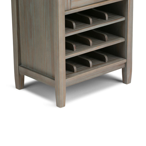 Warm Shaker High Storage Wine Rack | Wood Wine Racks | Simpli Home
