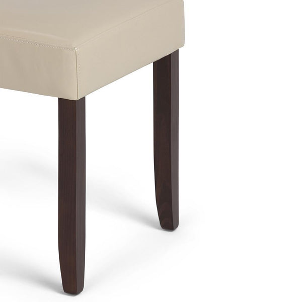 Acadian Faux Leather Parson Dining Chair in Tanners Brown (Set of 2 ...